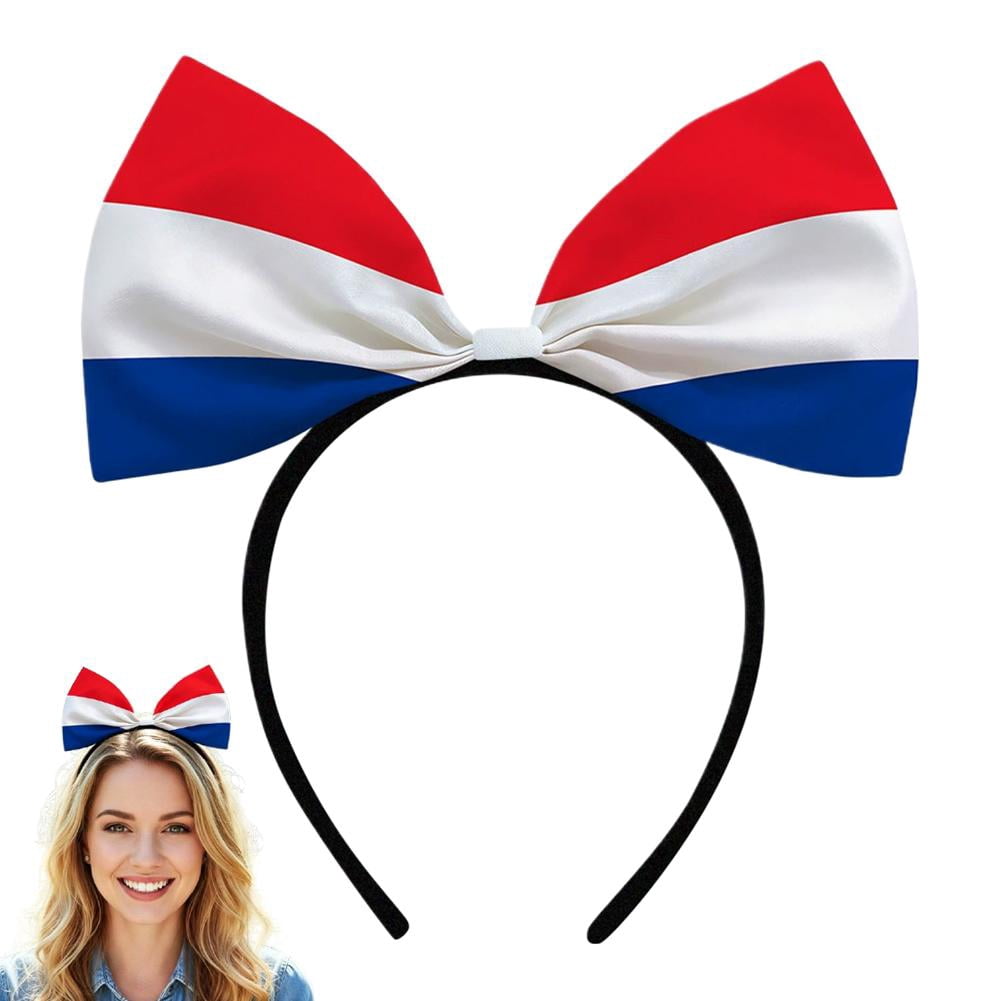 Agiufgs Patriotic Glitter Headband Soft, Sparkling Star & Stripe Design ...