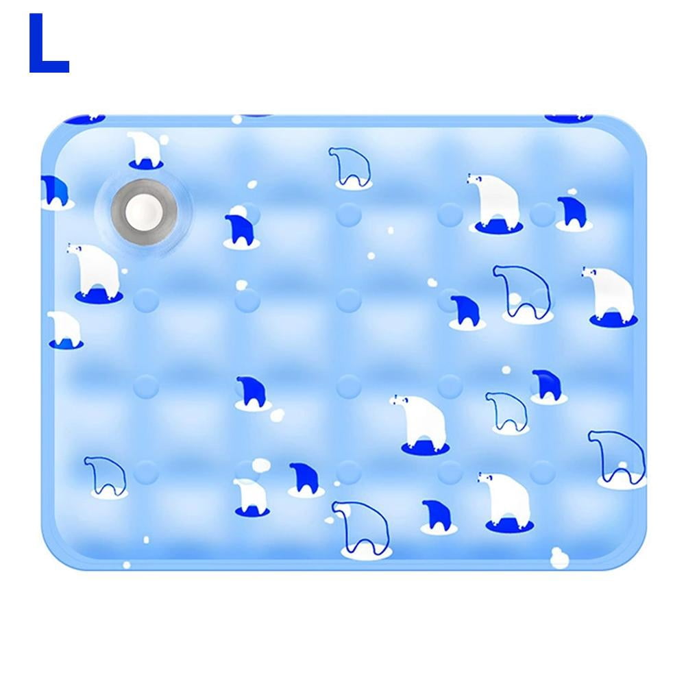 Agiufgs Pet Cooling Mat Ice Silk, Instant Cooling Without Pre-Chilling ...