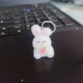 Agiufgs Plush Keychain Resin Stuffed, Cute Pendant Decoration with ...
