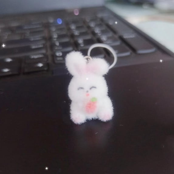 Agiufgs Plush Keychain Resin Stuffed, Cute Pendant Decoration with ...