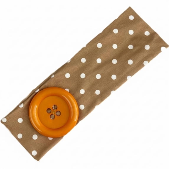 Agiufgs Women's Button Headband Polyester, Soft Elastic Comfort with ...