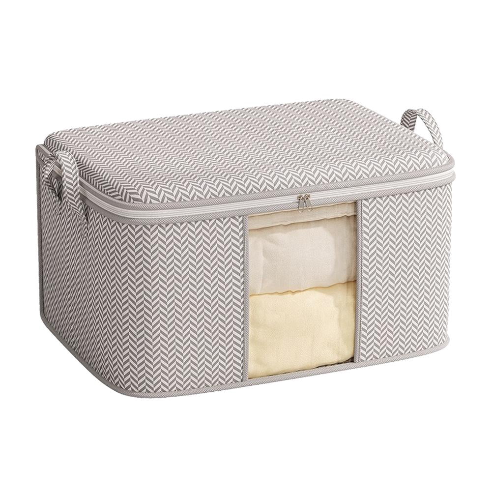 Agiufgs Quilt Storage Bag Non Woven, Large Capacity with Double Zipper ...