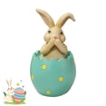 Agiufgs Rabbit Sitting in Eggshell, Adorable Peeking Rabbit Design, for ...