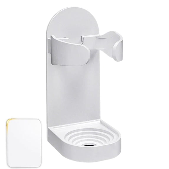 Agiufgs Wall Mounted Razor Holder ABS, Drill-Free Installation with ...