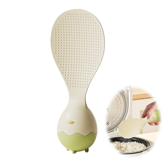 Agiufgs Rice Spoon 6.75x4.7x6.57 in, Standing Design with Non-Stick ...