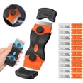Agiufgs Scraper with 10 Blades ABS Razor, Removes Stickers Decals Caulk ...