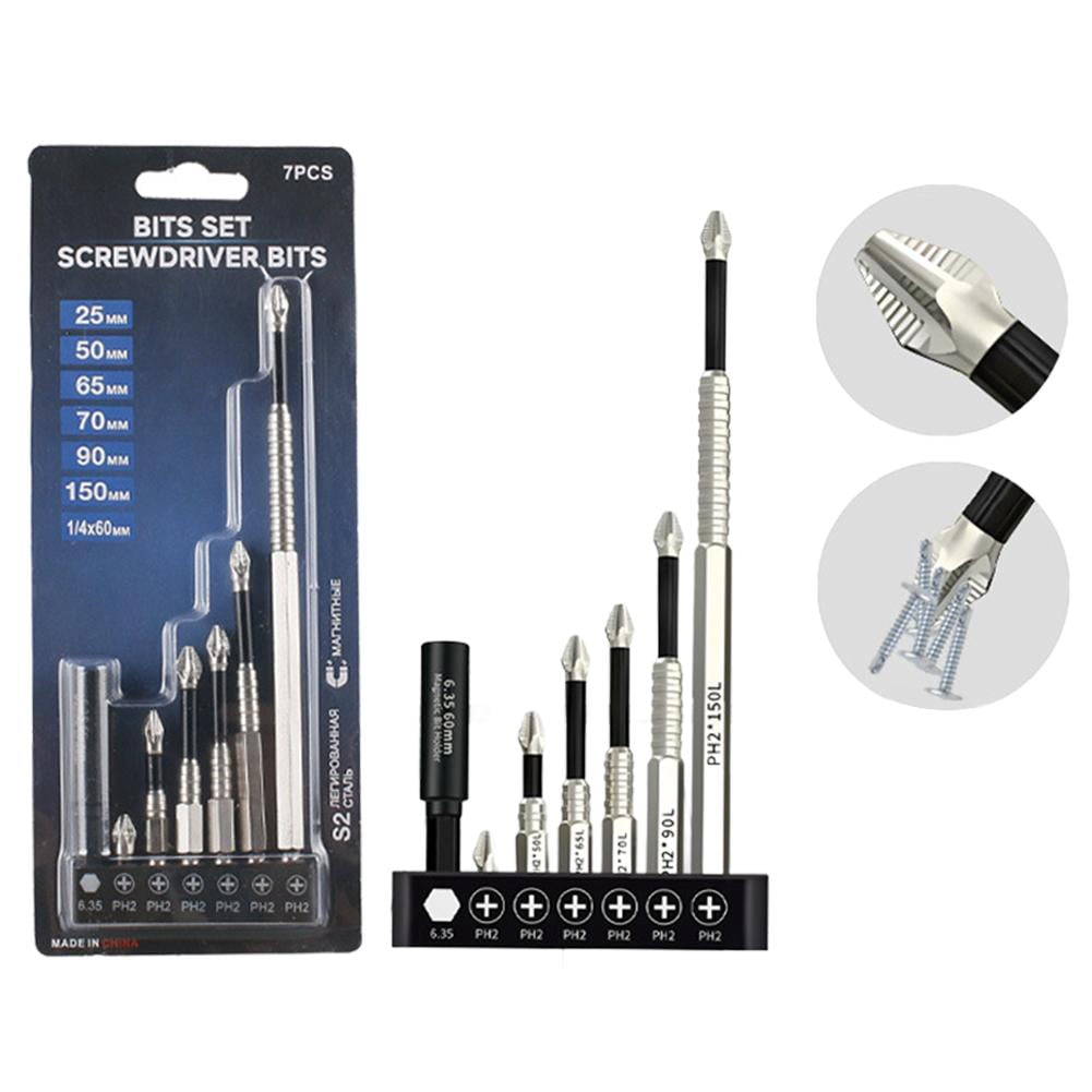 Agiufgs Screwdriver Bit Set Stainless Steel 6 Pieces, Hex Shank for ...