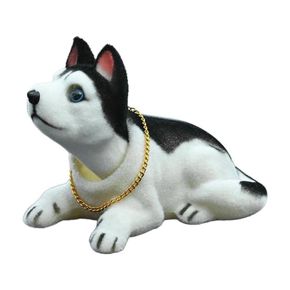 Agiufgs Shaking Head Dog Car Decoration, Spring-Activated Head Shaking ...