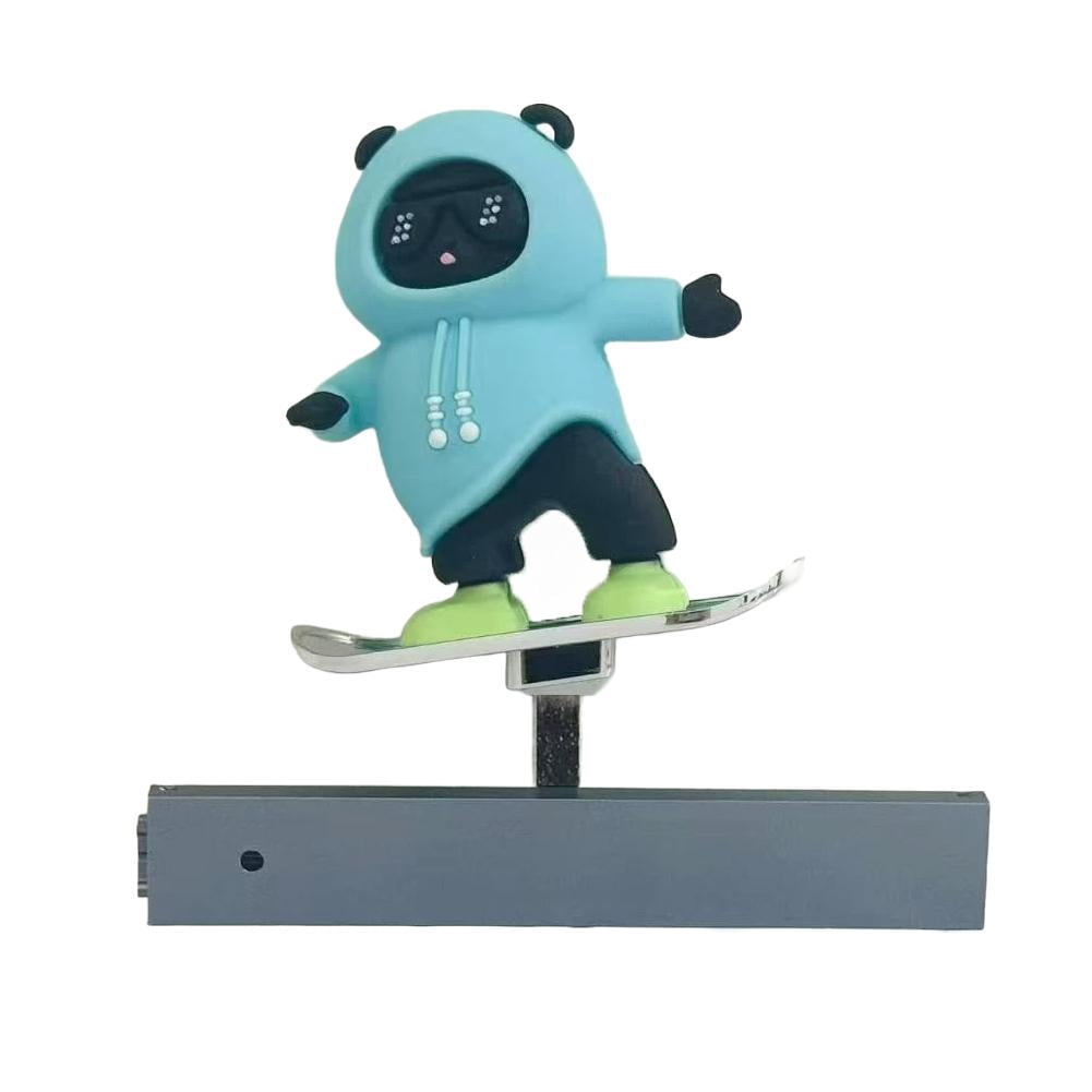 Agiufgs Skateboard Bear Car Ornament, Slides Left and Right with ...