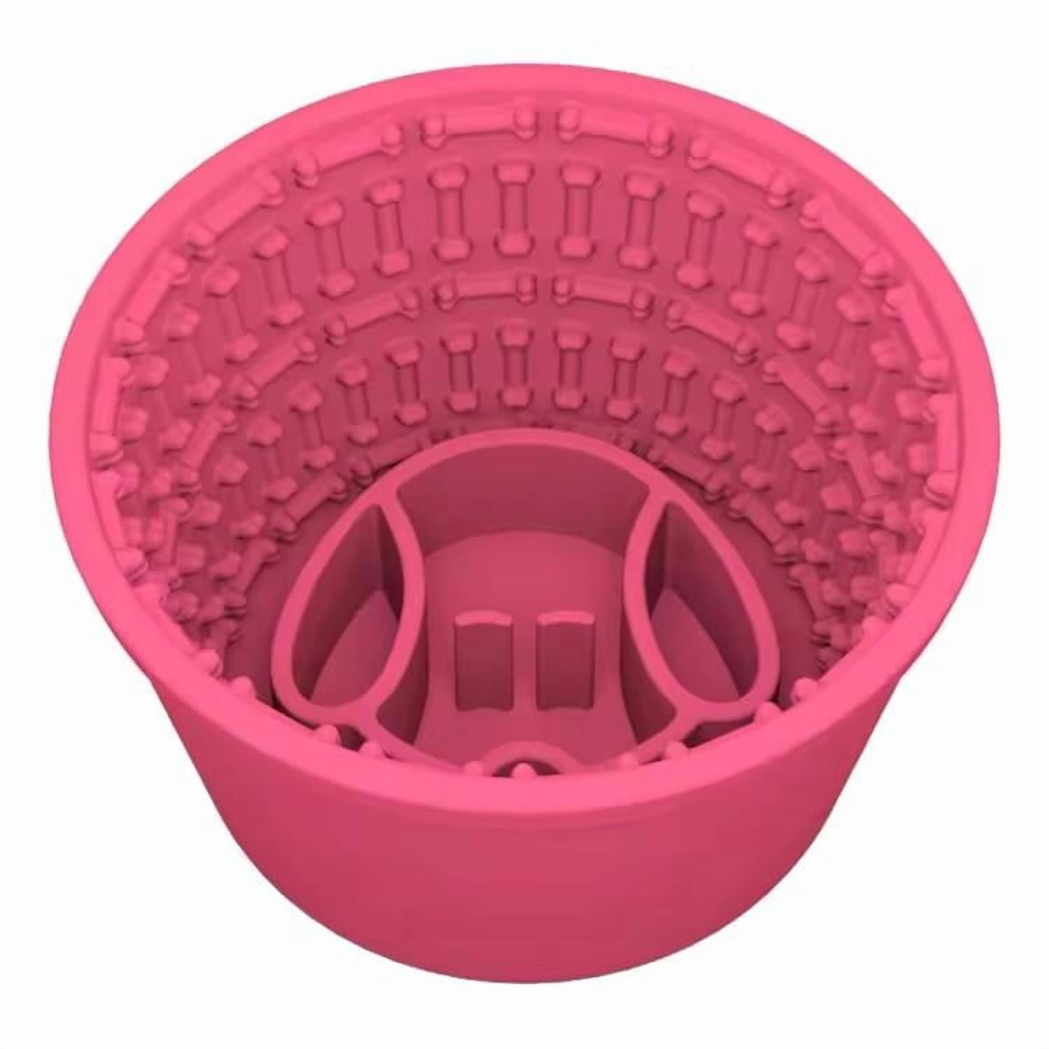 Agiufgs Slow Feeder Dog Bowl Silicone 5.1 in Diameter, Slows Eating ...