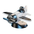 Agiufgs Solar Rotating Aircraft Car Ornament 360°, Solar Powered Auto ...
