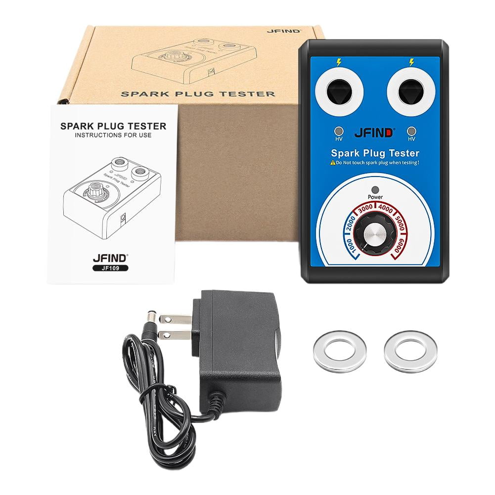 Agiufgs Spark Plug Tester Double Hole Diagnostic Tool Car 12V Spark ...