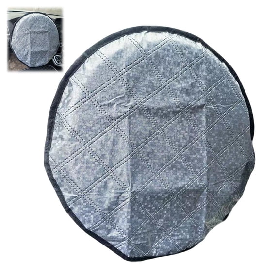 Agiufgs Steering Wheel Sunshade 17.32 in Diameter, Blocks Uv Rays and ...
