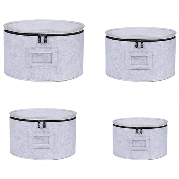 Agiufgs Storage Bags for China, Protective Felt Lining with Cutlery ...