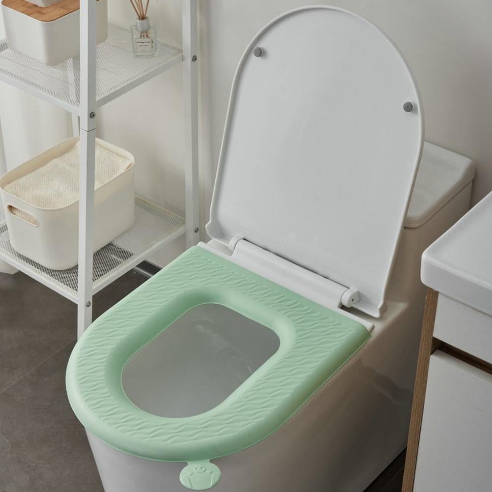 Agiufgs Toilet Seat Cover Silicone, Waterproof and Easy to Clean, for ...