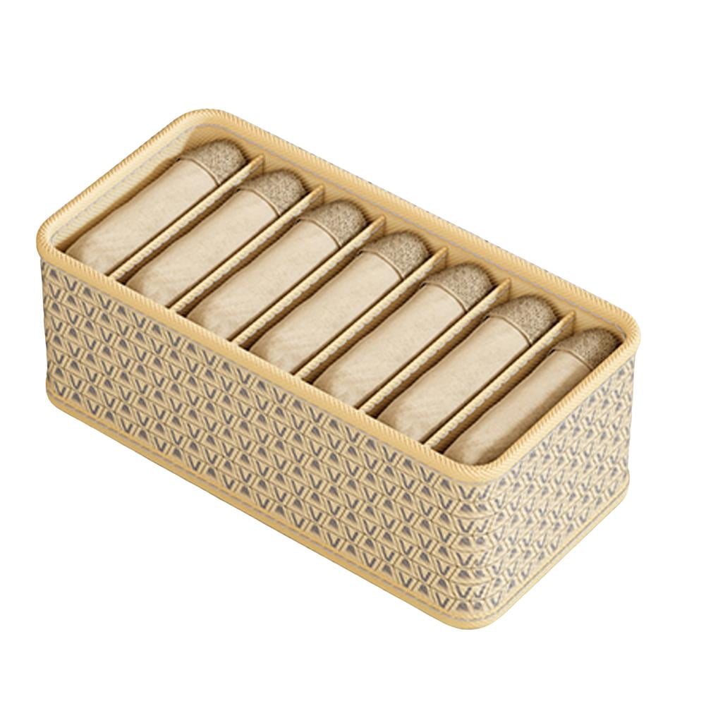Agiufgs Underwear Storage Box 20 Grids, Large Capacity Stackable Design ...