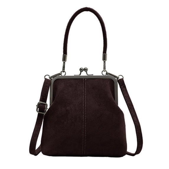 Agiufgs Women's Crossbody Bag Synthetic Leather, Vintage Kiss-Lock ...