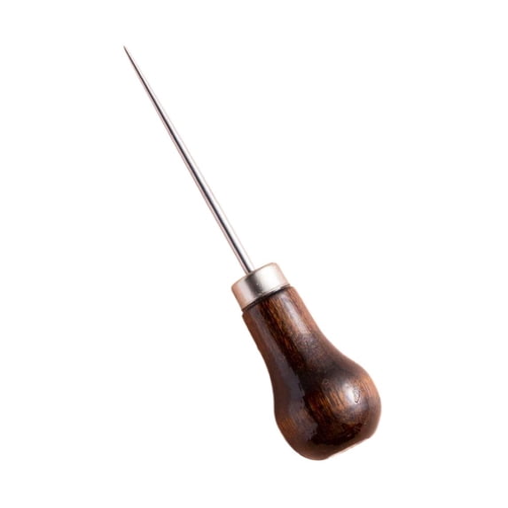 Agiufgs Wooden Handle Awl with 2.5 in Metal Spike, Precision Tool for ...