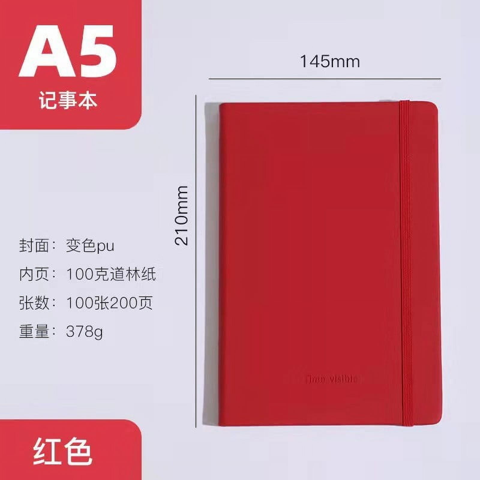 AgjDHH Aesthetic Planner 8" x5" Red Daily Calendar Agenda Planner ...