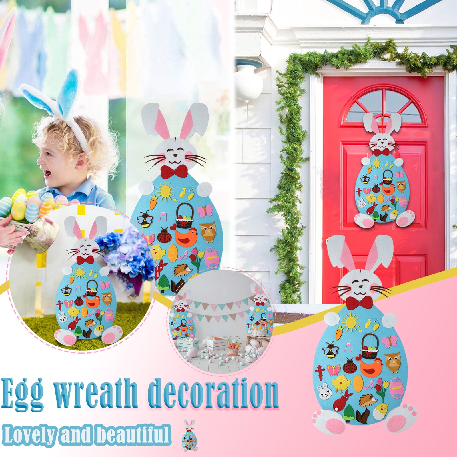AgjDHH Under $10, Easter Bunny Blue Easter Basket Stuffers Easter Egg ...