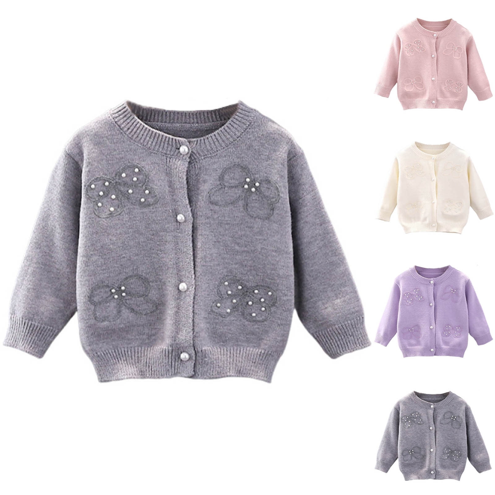 Agkizg Boys Fall Pearl Button Knit Cardigan Sweater, Long Sleeve ...