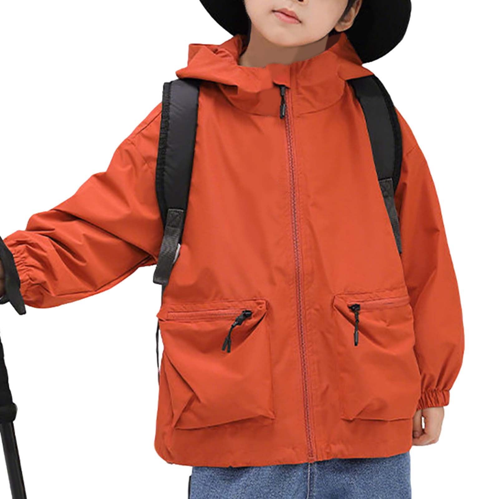 Agkizg Boys Girls Waterproof Rain Jacket,Raincoats for Kids Lightweight ...