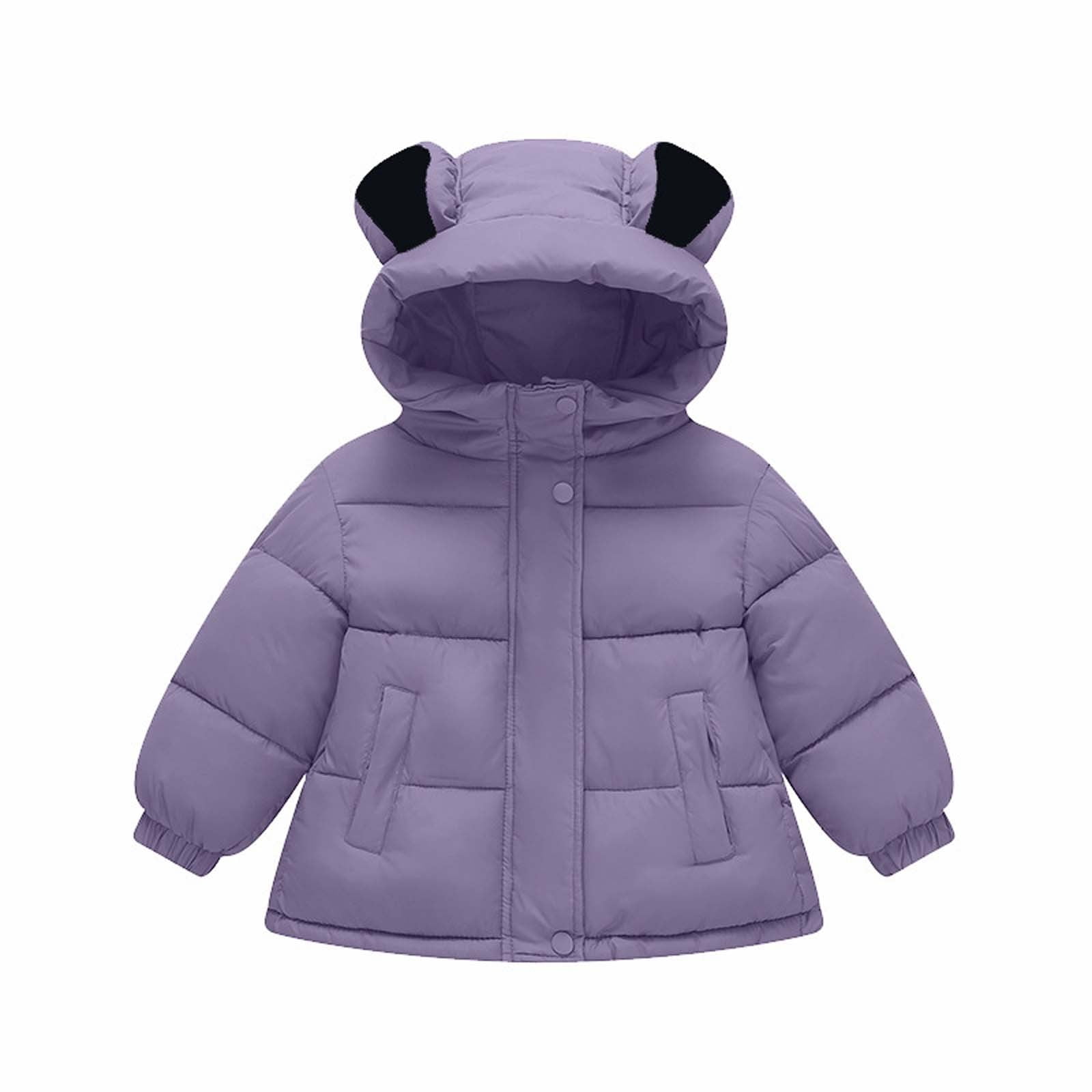 Agkizg Boys Girls Winter Down Jacket,Warm Coat for Kids Packable Puffer Jacket,Plus Thick Solid ...