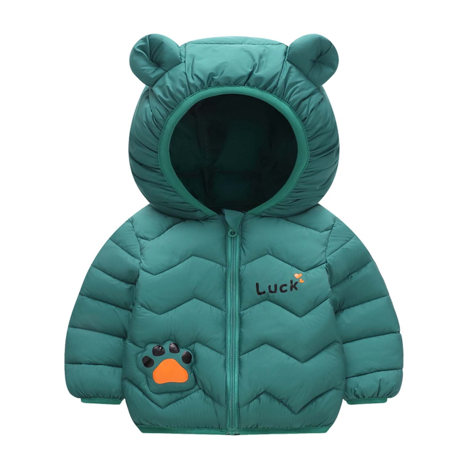 Agkizg Boys Girls Winter Down Jacket,Warm Coat for Kids Packable Puffer Jacket,Winter Fleece ...