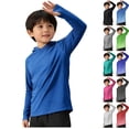 Agkizg Boys Solid Color UPF 50+ Sun Protection Hoodie, Long Sleeve with ...
