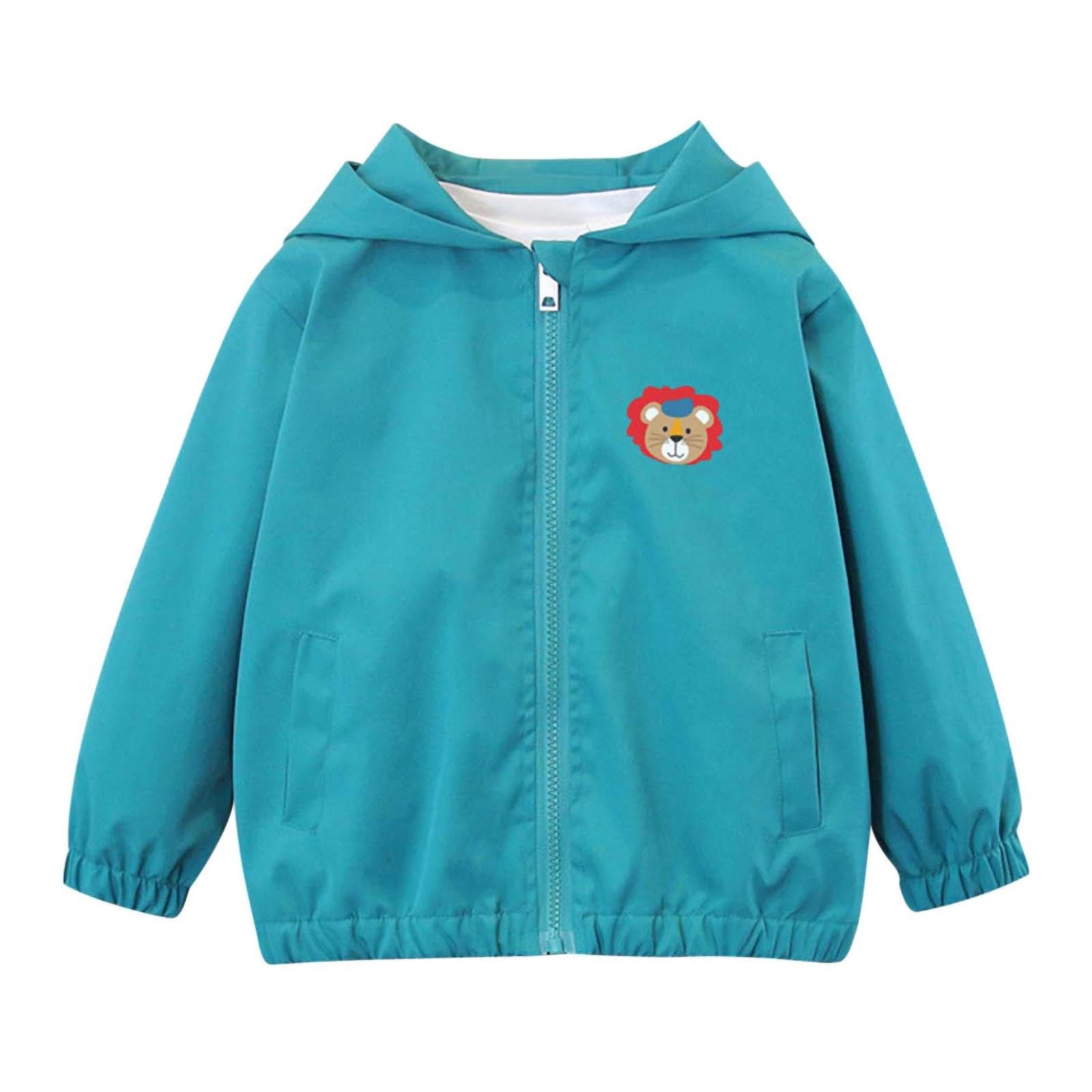 Agkizg Fall Boys Rain Jackets,Boys Waterproof with Hood Lightweight ...