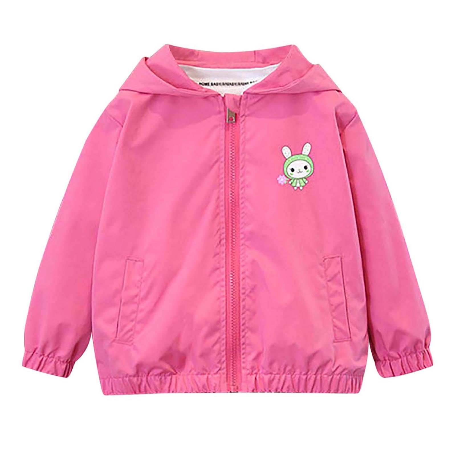 Agkizg Fall Girls Rain Jackets,Girls Waterproof with Hood Lightweight ...