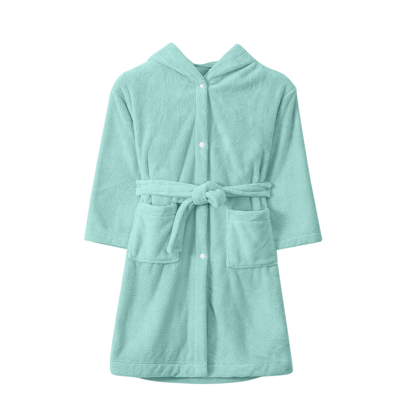 Agkizg Fall/Winter Toddler Boys Girls Fleece Lined Bathrobe,Long Robes ...