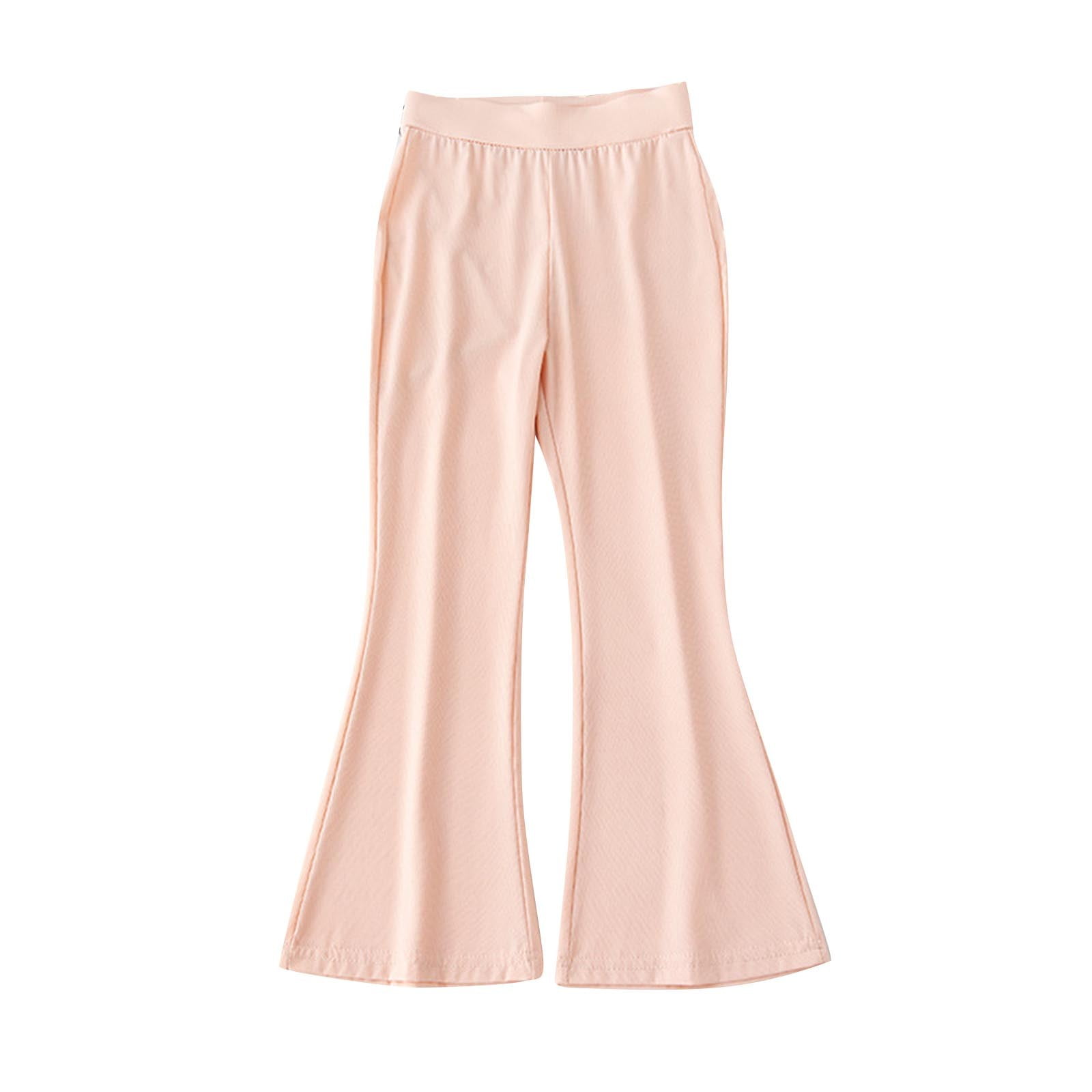 Agkizg Girls Casual Pants,Girls Flare-Leg Pants,Children's Solid Color ...
