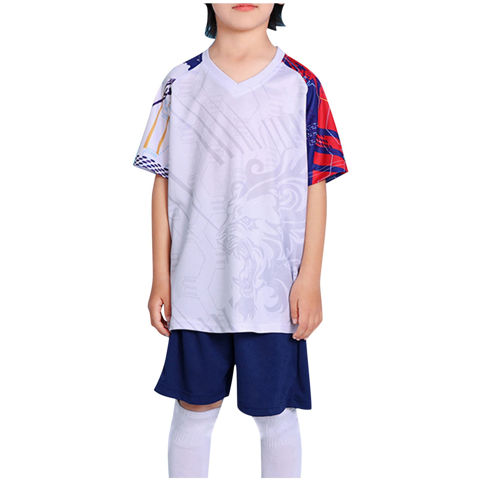 Agkizg Girls Clothing Sets Toddler Girls Outfit Sets Short Sleeve V ...