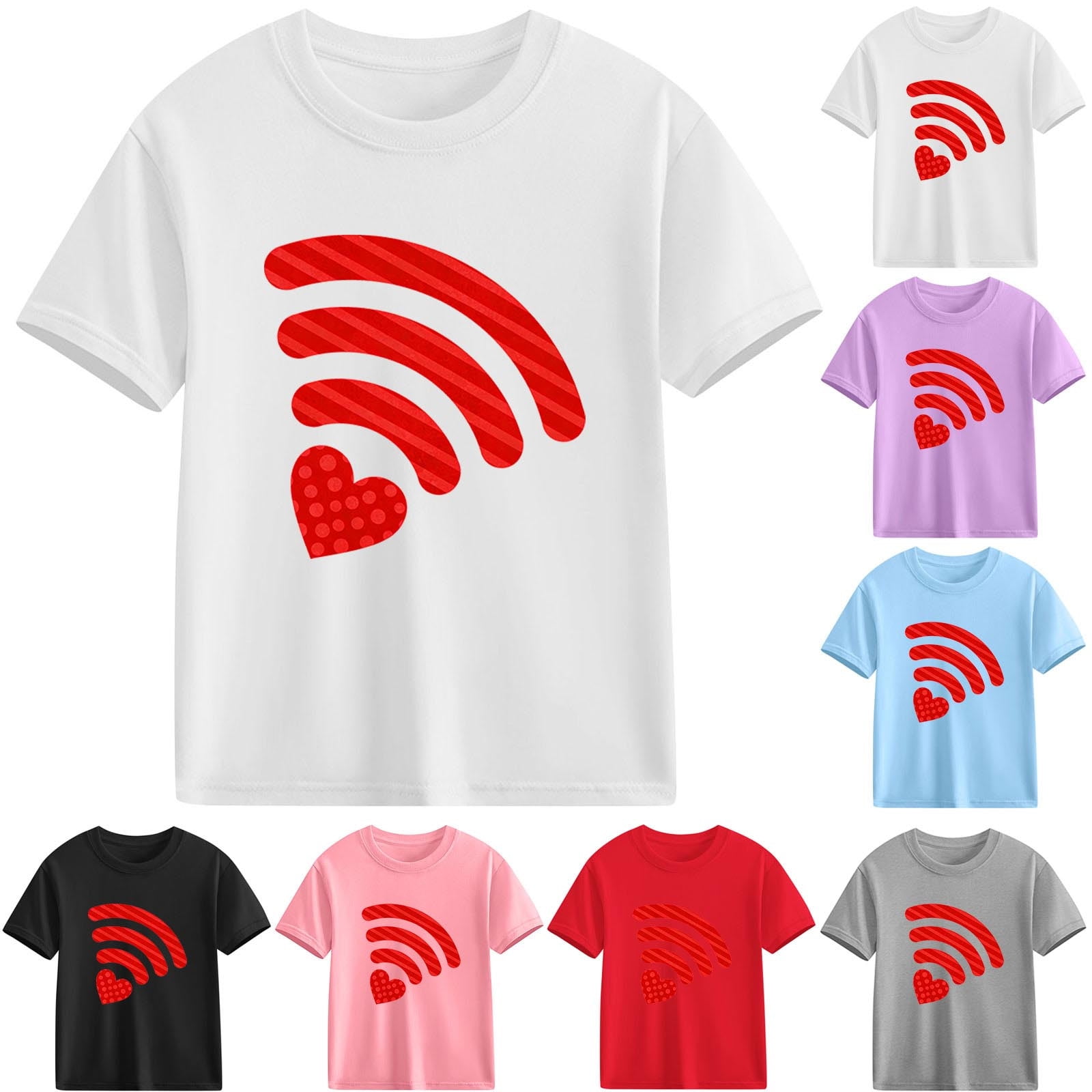 Agkizg Girls Graphic Tees,Kids Valentine's Day T-Shirt,Girls Fashion ...