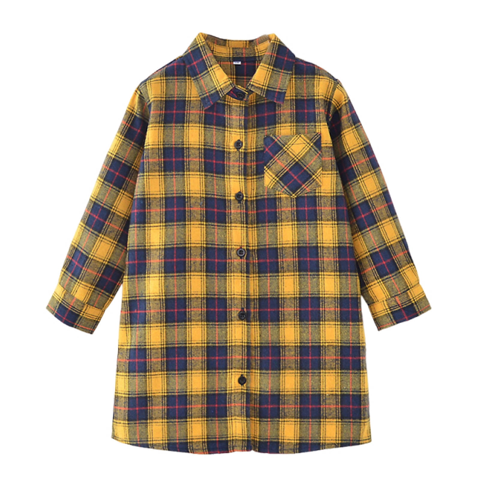 Agkizg Girls Plaid Shirts,Toddler Girls Fall Clothing,Kids Long Sleeve ...
