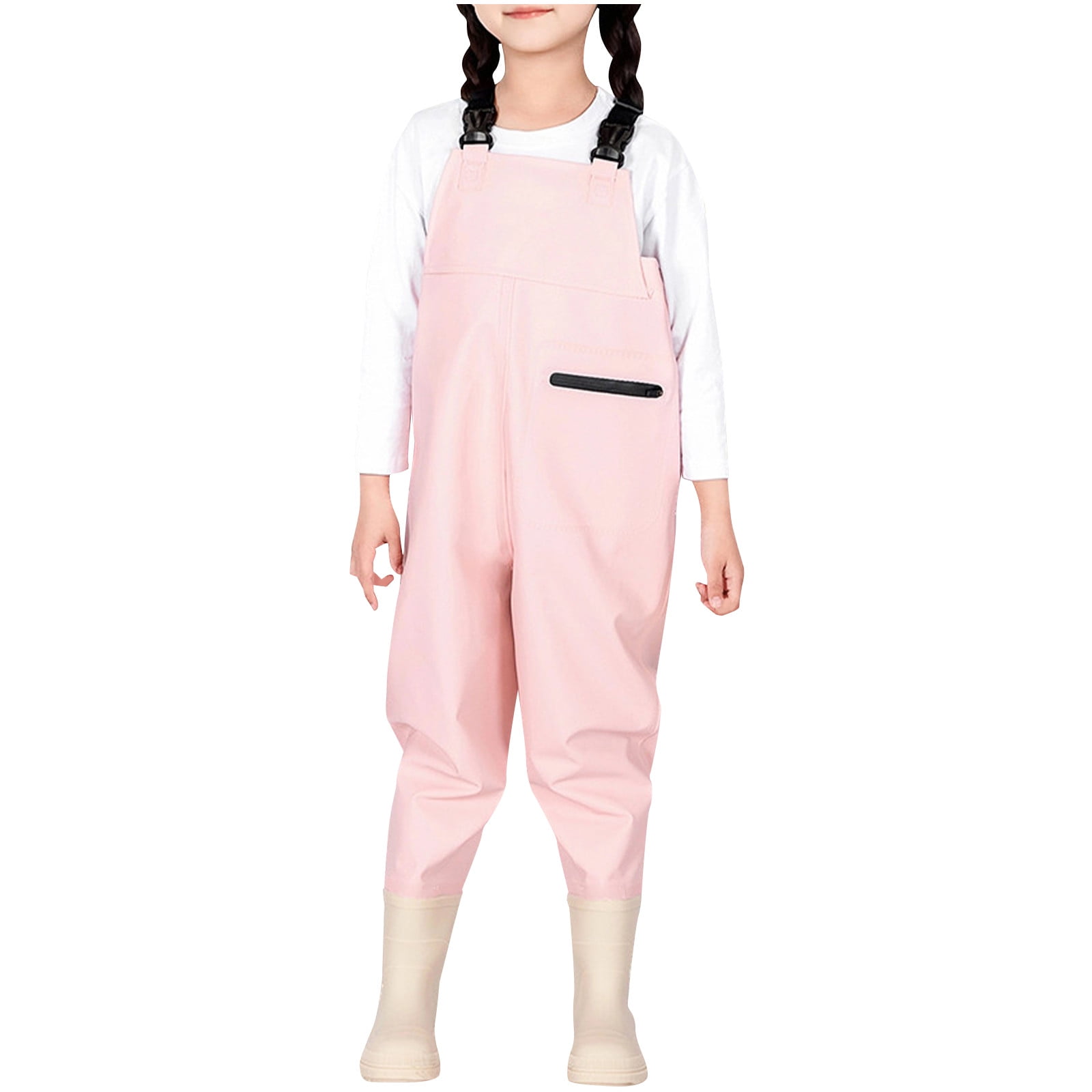 Agkizg Girls Waterproof Rain Jumpsuit Pants,Girls Jogger Windproof ...