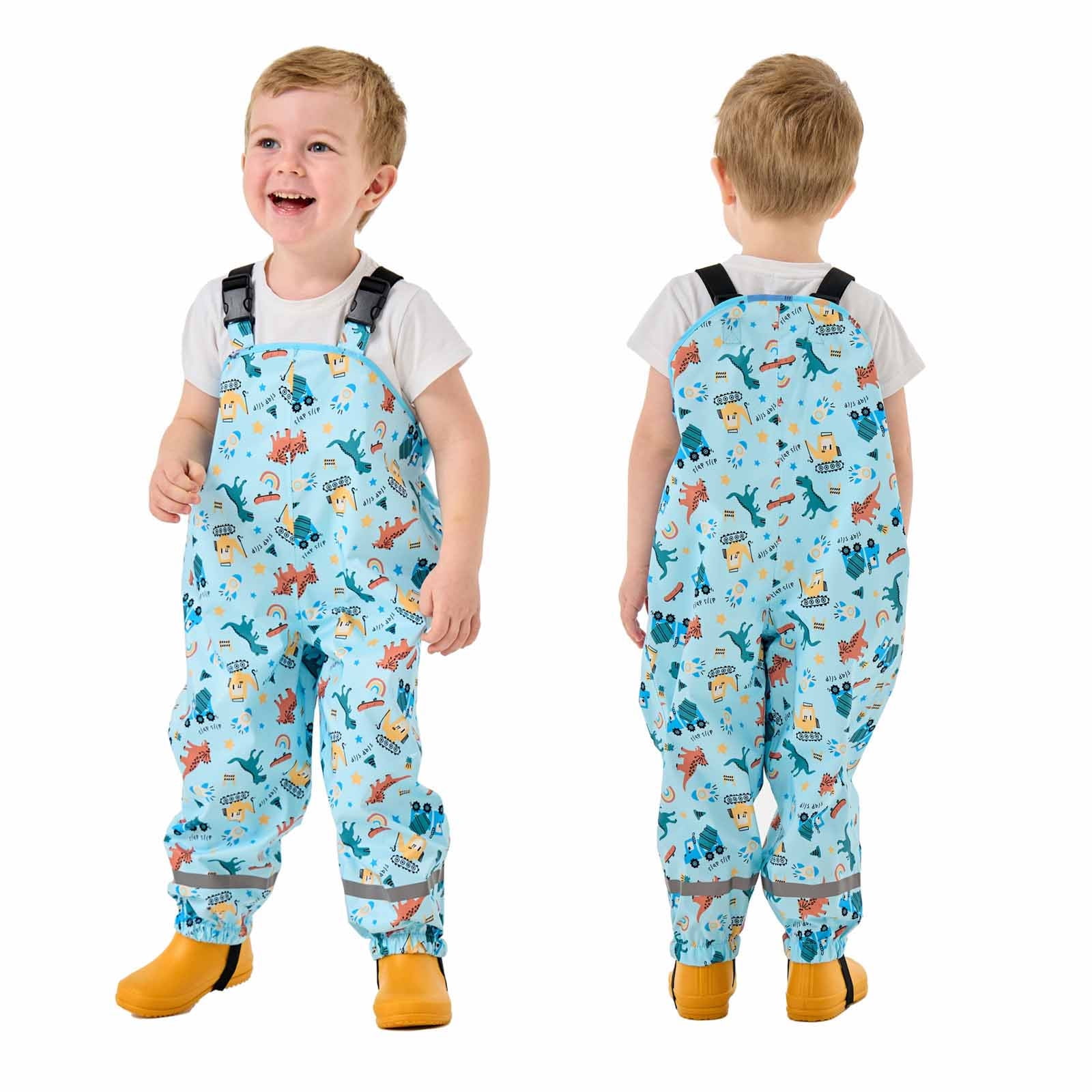 Agkizg Girls Waterproof Rain Jumpsuit Pants,Girls Jogger Windproof ...