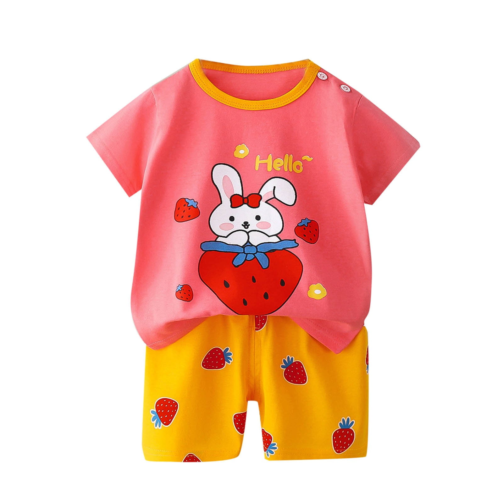Agkizg Matching Sets for Kids Clothing Toddler Girls Outfit Sets Short ...