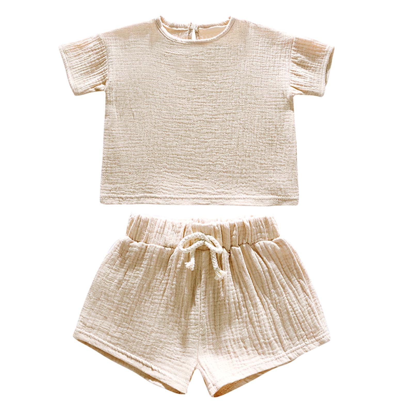 Agkizg Matching Sets for Kids Clothing Toddler Girls Outfit Sets Solid ...