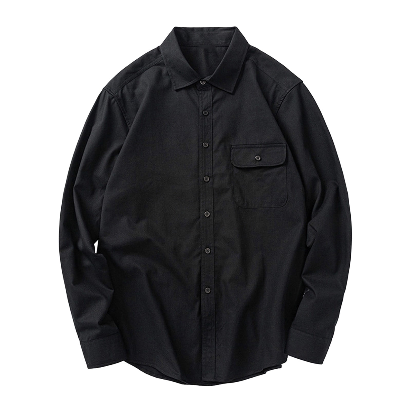 Agkizg Men Long Sleeve Shirts,Mens Casual Shirts,Men's Casual Solid ...