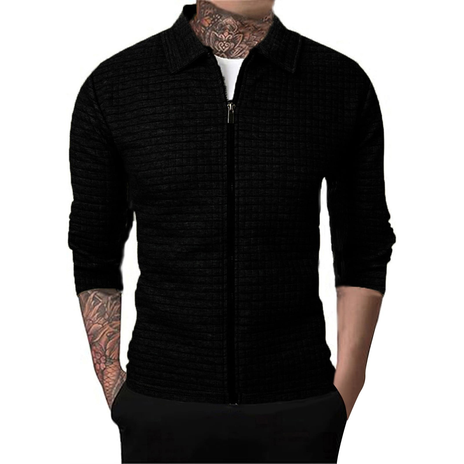 Agkizg Men Long Sleeve Shirts,Mens Casual Shirts,Men's Jacket Fall ...