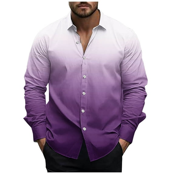 Agkizg Men Long Sleeve Shirts,Mens Casual Shirts,Men's Long Sleeve Turn ...
