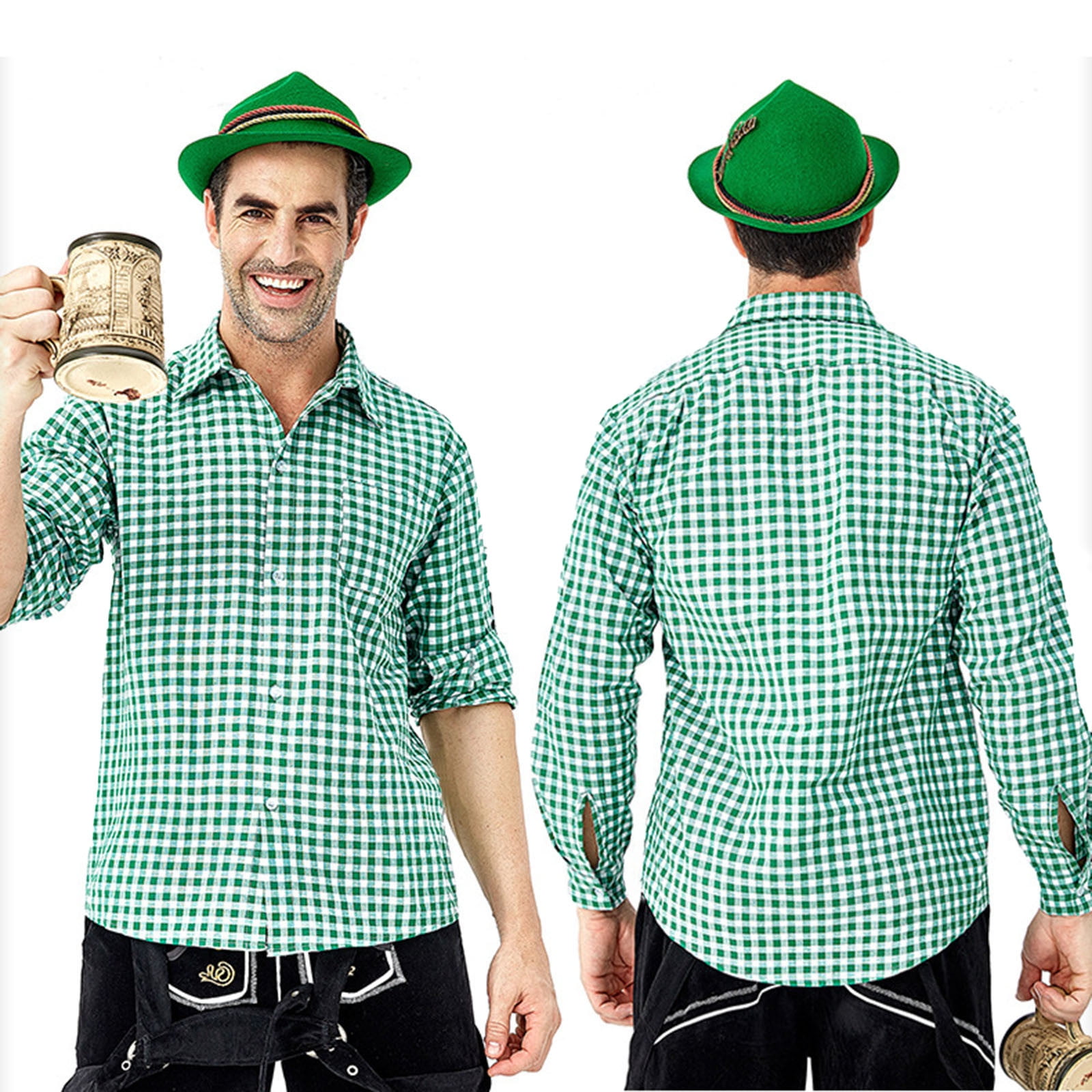 Agkizg Men Long Sleeve Shirts,Mens Casual Shirts,Men's Oktoberfest ...