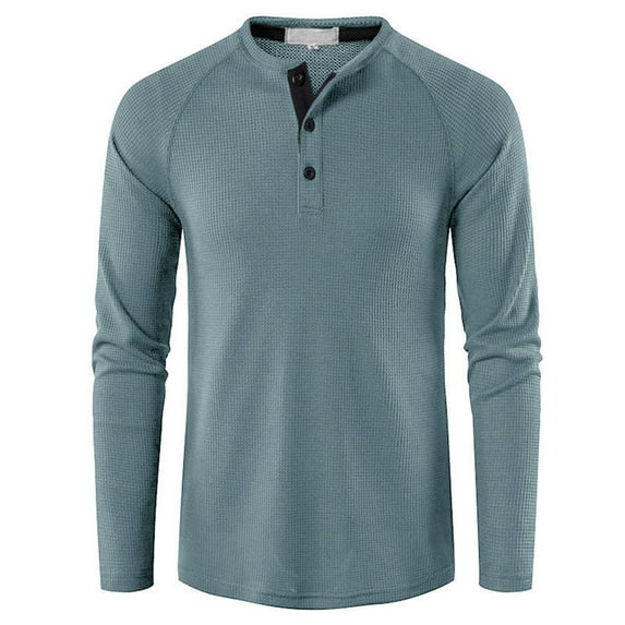Agkizg Men Long Sleeve Shirts,Mens Casual Shirts,Men's Solid Color Long ...