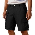 Agkizg Men's Shorts Solid Color Cargo Fitness Outdoor 5 Inch Inseam ...