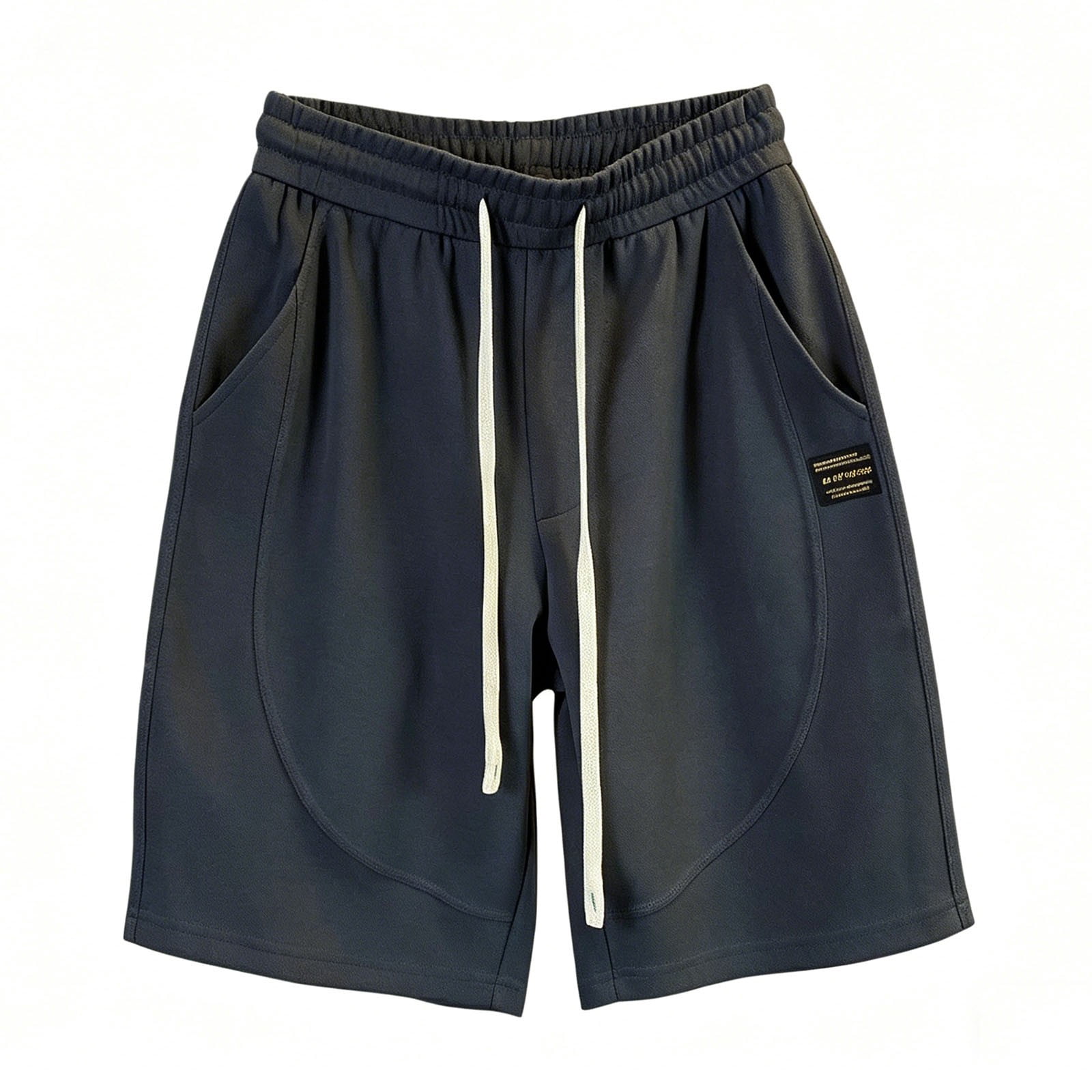 Agkizg Men's Shorts Solid Color Casual Outdoor Loose 5 Inch Inseam ...