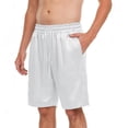Agkizg Men's Shorts Solid Color Dry Beach 5 Inch Inseam Summer ...