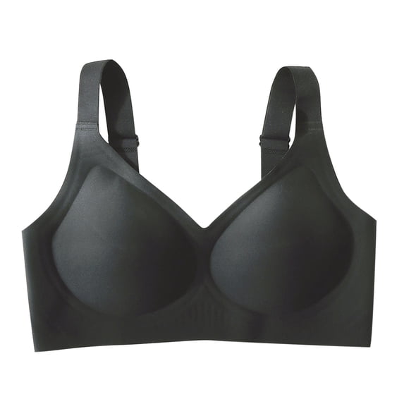 Agkizg Plus Size Smoothing Seamless Bra Push Up Lift Thin Breathable ...