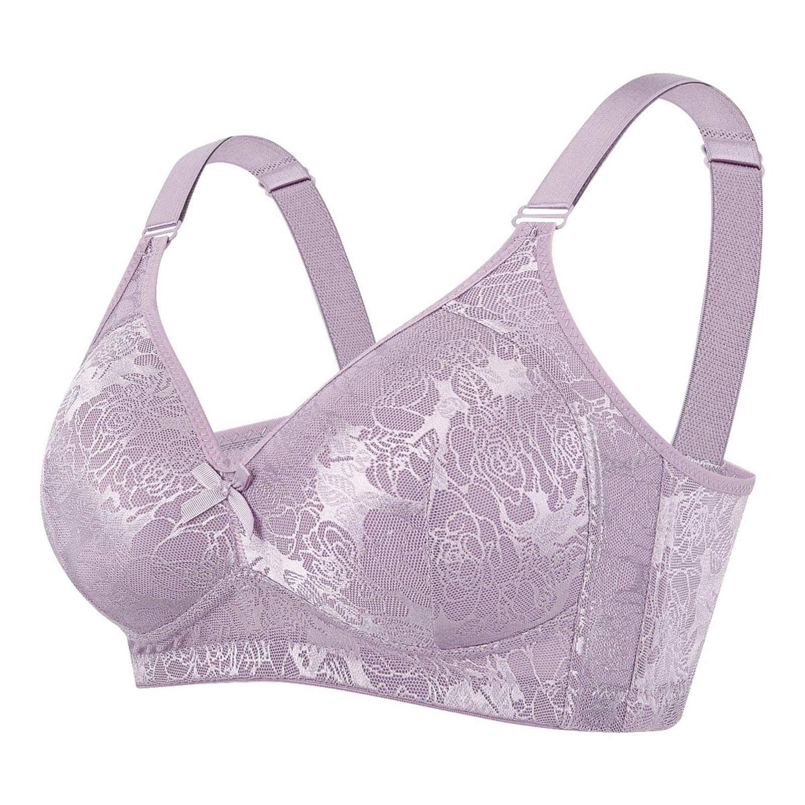Agkizg Plus Size Wireless Bra Push Up Comfortable Breathable Soft Light ...